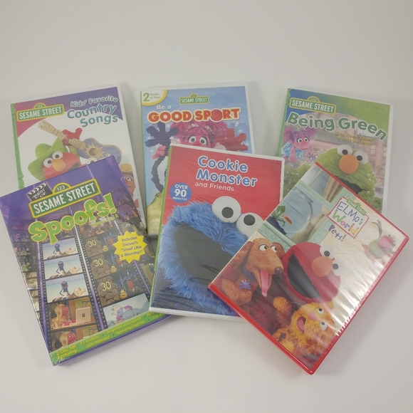 Sesame Street | Toys | Kids Sesame Street Dvds Bundle | Poshmark